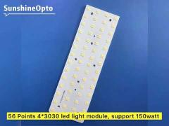 56 LEIDENE 4 Stukken 3030 SMD-Type 4 van Straatlantaarnmodule PC van de Lens100-200w Optische Rang