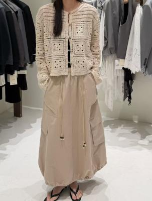 China Spring And Summer Hot 100% Cotton Collarless Crochet Cardigan for sale