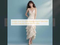 Durable Quick Dry 100% Polyester 85g/m² Gala Dress Sundress Everyday Casual Shirt For Work