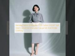 Blended Fabric 30% Nylon 70% Cotton 51G/M² Soft Warm Jacket For Everyday Casual Fall And Winter Clothing