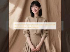 Blended fabric 40% nylon 60% cotton 240G/m² soft autumn/winter casual clothing