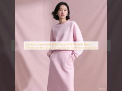 Soft And Comfortable 58% Cotton 42% Polyester Blend 210GSM Gentle Casual Fall And Winter Sweatshirts And Pants