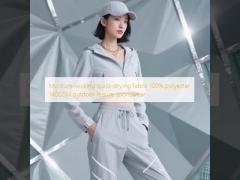 Moisture-wicking quick-drying fabric 100% polyester 140GSM outdoor leisure sportswear