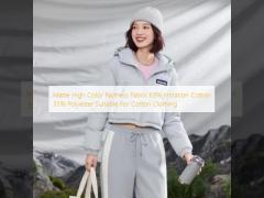 Matte High Color Fastness Fabric 65% Imitation Cotton 35% Polyester Suitable For Cotton Clothing