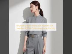 Lightweight Polyester Pants Fabric 180GSM 85% Polyester 15% Spandex Fabric Casual Shirt Fabric