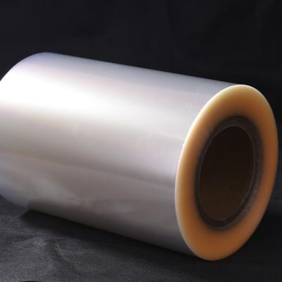 China Clear on Clear WG4514 Clear BOPP Acrylic Glue 30um Clear PET Liner for sale