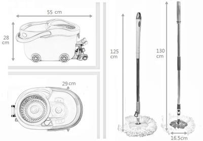 China KXY-JLT spin mop with foot pedal,Best Selling 360 Spin Mop With Wheels for sale