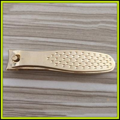 China JY-ZD-08021 Brushed Stainless Steel Gold Plated Nail Clipper Toe Cutting Machine Manicure Kit for sale