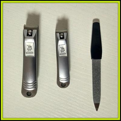 China Amazon Popular Goods Nail Clippers Alloy Stainless Steel Nail Clippers Set in Steel Box With PP Nail File OEM Band for sale