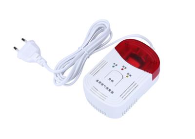 China AC110V AC220V Natural Gas Alarm ABS Housing Semiconductor Sensor Single Station Model for sale
