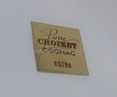 China Square Metal Lables OEM Metal Label Metal Gifts and Crafts for sale