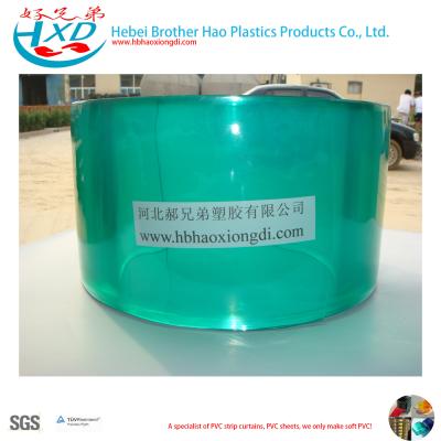 China Green ESD Flat Soft Clear Plastic Vinyl PVC Strip Door Curtains for sale