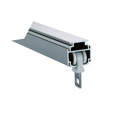 China adjustable curtain valance rail curtain rod double Aluminium Sliding Rail Silent Ceiling Track en venta