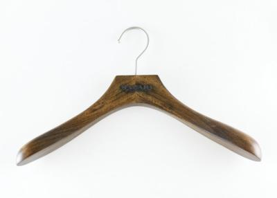 China Wide Shoulder  Modern Clothes Hangers For Coats Natural Wood Hangers for sale