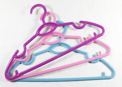 China Thin Clear Plastic Clothes Hangers Plastic Swivel Hangers 42 * 0.1cm Size for sale