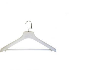 China Professional Bulk Plastic Hangers , White Plastic Baby Hangers Durable for sale
