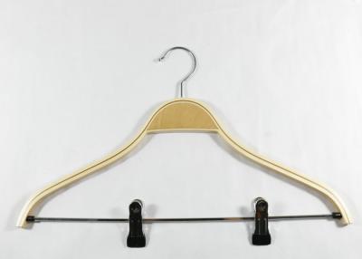 China Display Style Suspended Wooden Clothes Hangers For Hotel Eco Friendly for sale