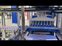 Automatic machine in line for assembling and inserting caps