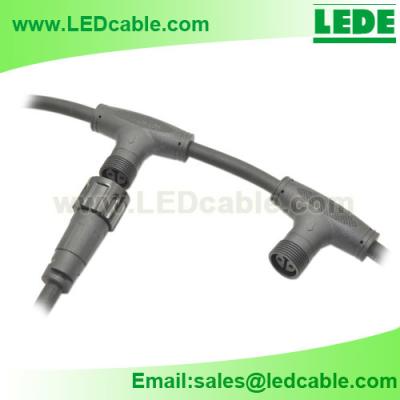 China LED lighting Waterproof Cable with Multiple Ports T Junction for sale