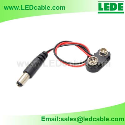 China 9V Battery Clip with DC plug, DC power cord for sale
