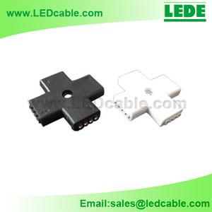 China RGB LED Flexible Strip Cross + Type Connector for sale