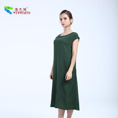 China YIZHIQIU Customized Color Cotton Stripe Pattern Dress for sale
