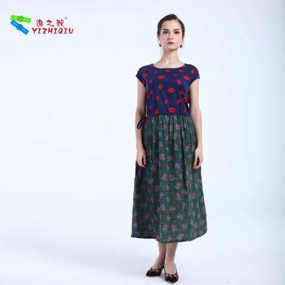 China YIZHIQIU Customized Fashion Cotton Material Dress for sale
