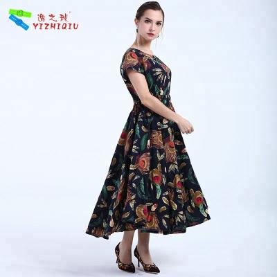 China YIZHIQIU black bohemian women dresses wholesale for sale