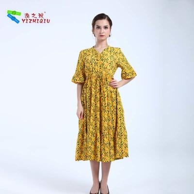 China YIZHIQIU High Quality Fast Delivery Cotton Dress for sale