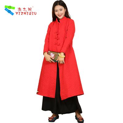 China Red Cotton-padded winter coats wholesale windbreaker jacket for sale