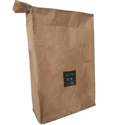 China Customized Sizes Paper Valve Sacks Natural Brown Or White Cement Packing Bag for sale
