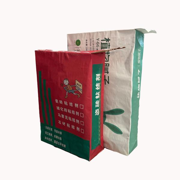 Quality Enhanced Tear Resistance Pasted Valve Bags Glued Closure For Storage And Transport for sale