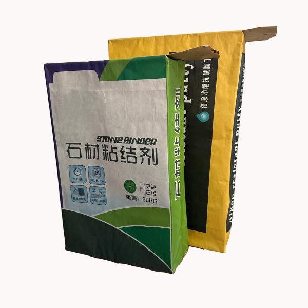 Quality 10kg Size Designed Pasted Valve Bags For Easy Stacking And Transportation for sale