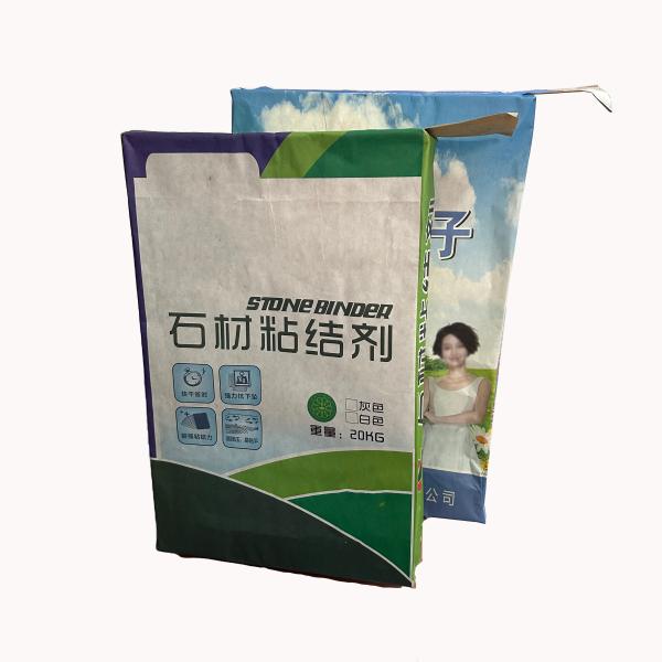 Quality HUAYUAN Tear Resistance Cement Valve Bags For Easy Stacking And Transportation Packaging For Bulk Cement Materials for sale