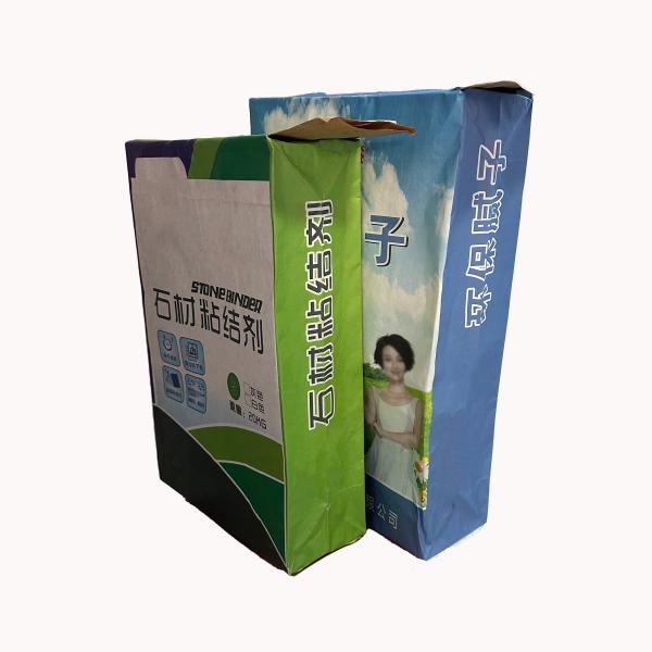 Quality Cement Paper Valve Sacks With Good Stacking Strength And Valve Position Corner for sale