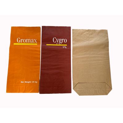 China Open Mouth Multiwall Paper Sack Industrial Packaging  For Bulk Material Handling for sale