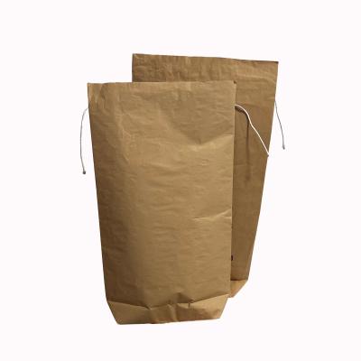 China Multi Layer Construction Sewn Open Mouth Multiwall Paper Bags For Safe Storage And Shipping for sale