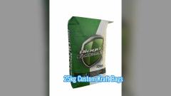 25kg Colored Kraft Bags Custom Logo Printing