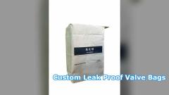 Custom Kraft Paper Valve Bags for Industrial Packaging