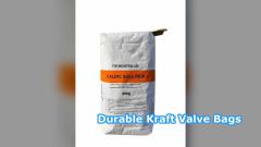 Durable Kraft Paper Valve Bags for Industrial Packaging