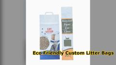 Eco Friendly Cat Litter Paper Bags Custom Logo Packaging