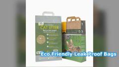 Eco Friendly Kraft Paper Cat Litter Bags Durable Leak Proof