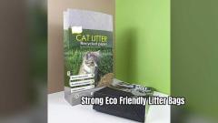 Eco Friendly Kraft Paper Cat Litter Bags for Pet Brands
