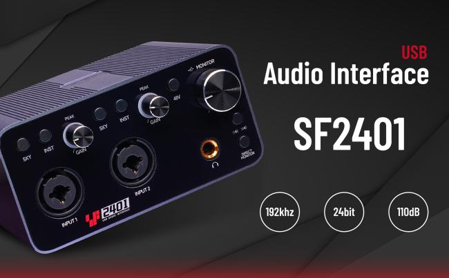 797Audio SF2401 USB Audio Interface Portable Sound Card Easy Connect Product Category-Audio Sound Cards & Mixers
