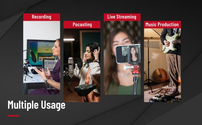 797Audio SF2401 USB Audio Interface Portable Sound Card Easy Connect Product Category-Audio Sound Cards & Mixers