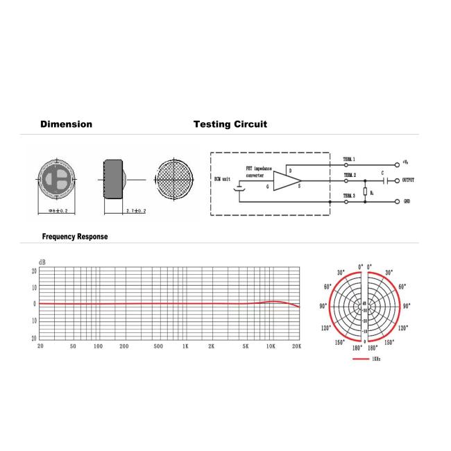 797AUDIO CZB9745-OL 9.7Mm Microphone Electret Capsule Supplier Omnidirectional Micro Professional Electret Condenser Microphone