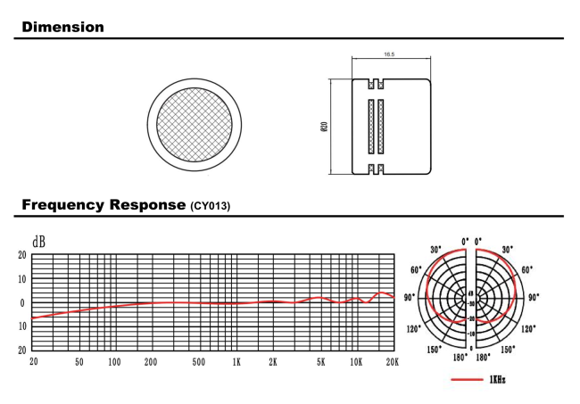 797 AUDIO CY013B 20Mm Cardioid Electret Mic Dynamic Condenser Microphone Capsule Supplier Heads Mobile Phone Mic