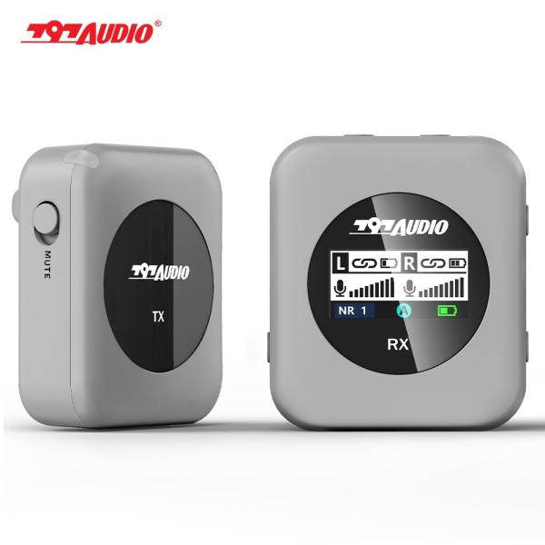 Quality 2.4G Wireless Dual Channels USB Wireless Lapel Microphone for Interview Speech for sale