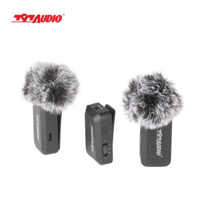China 797AUDIO WCR02 2.4ghz Usb Mini Wireless Microphone for PC, iPhone, Smartphone Camera Lavalier Microphones for sale