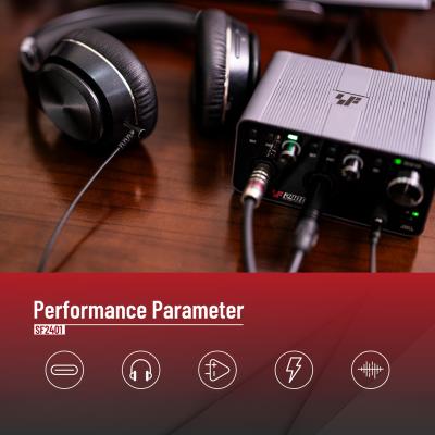 China 360g Portable Sound Card 797Audio SF2401 USB Audio Interface for Easy Connection for sale